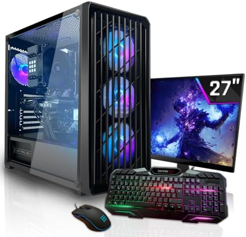 Megaport Komplett Set Gaming PC AMD Ryzen 7 5700X • 27" Monitor ...