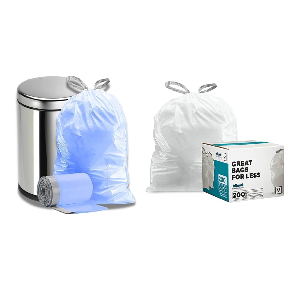 Amazon.com: Plasticplace Simplehuman Compatible Trash Bags Bundle ...