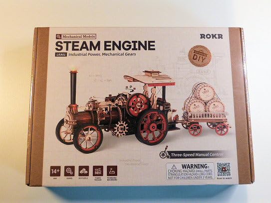 ROKR 3D Holzpuzzle Auto Modell Erwachsene Oldtimer - Dampftraktor ...