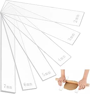 Amazon.com: BENECREAT 12Pcs 6 Size Acrylic Polymer Clay Depth Guide Set ...