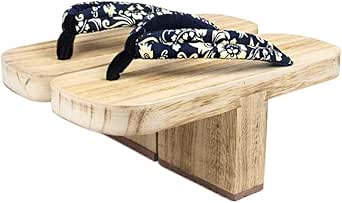 Amazon.com: Japanese Style Cosplay Sandal Clogs Wooden Slippers Ninja ...