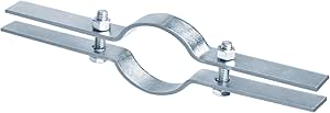 MOUNTAIN_ARK 6 Pack 9-3/8" Pipe Riser Clamps for Pipe Size 1", Equal ...