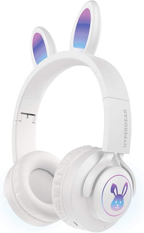 Amazon.com: HyperGear Bunny Tracks Kids Bluetooth Wireless Headphones ...