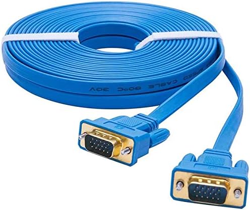 DTECH Ultra Slim VGA Cable 15 Pin Male to Male 1080p High Resolution ...