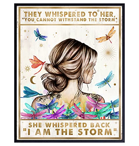 Amazon.com: Motivational Boho Wall Art LARGE 11x14 - She Whispered Back ...