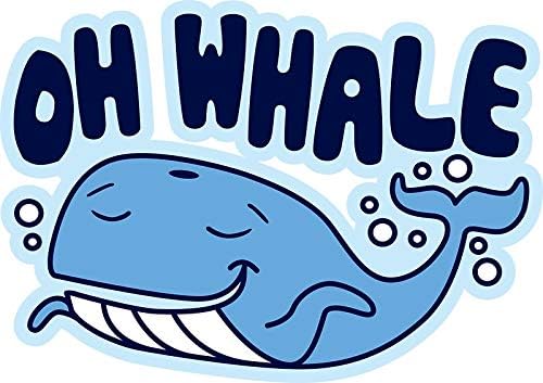 Amazon.com - Oh Whale - Sticker Graphic - Auto, Wall, Laptop, Cell ...