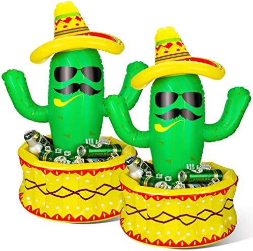 Amazon.com: Fun Little Toys 46″ Inflatable Cactus Cooler for Fiesta ...