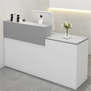 Amazon.co.jp: Cashier Counter Reception Wooden Reception Counter Wooden ...