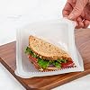 Amazon.com: ProKeeper Dual-Zipper 100% Silicone Sandwich Bag, Clear ...