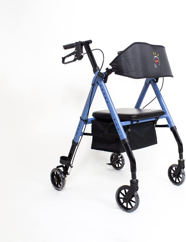 Amazon.com: INNOEDGE MEDICAL Deluxe Rollator Walker with Seat Folding ...