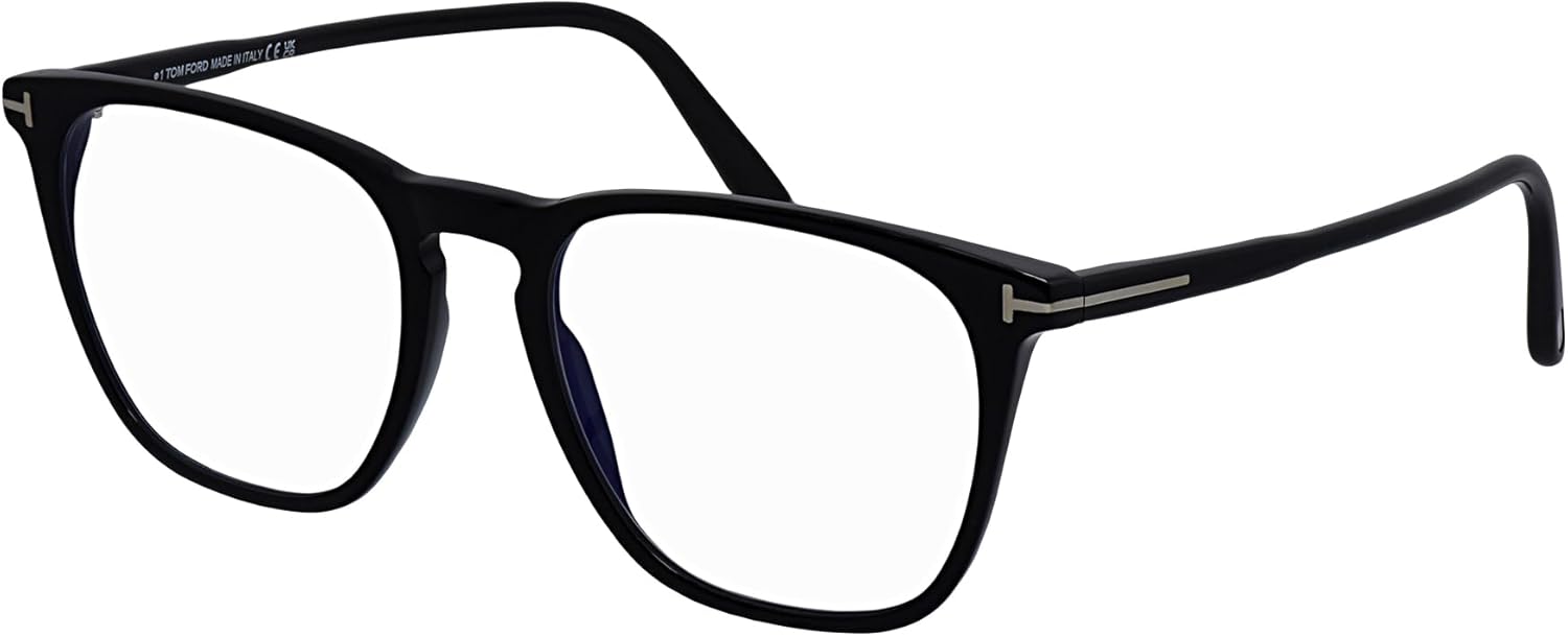 Amazon.com: Tom Ford Blue Light Block Square Men's Eyeglasses FT5937-B ...