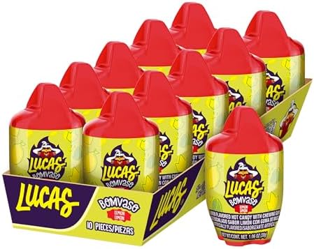 Amazon.com : Lucas Bomvaso Jelly Lemon Flavored with Chewing Gum Candy ...
