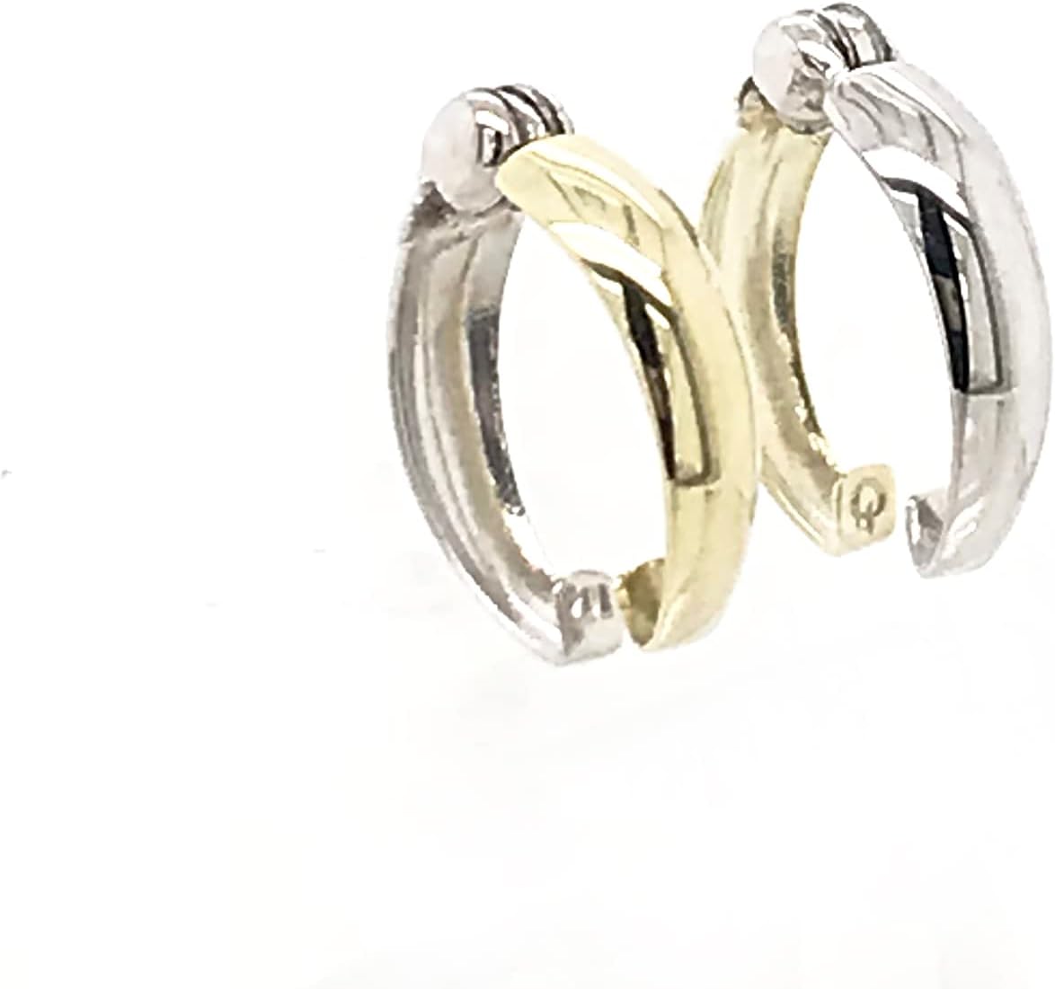 Amazon | [ジェムズバイケー] K10YG/WG リバーシブル ピアリング 21-0160J | イヤリング 通販