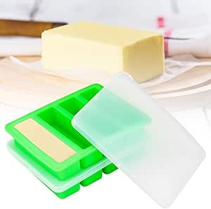 Amazon.com | Silicone Butter Molds, 2pcs 4-Cavity Butter DIY Molds with ...