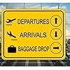 Amazon.com: Airport Boarding Departure Baggage Gate Metal Sign Wall ...