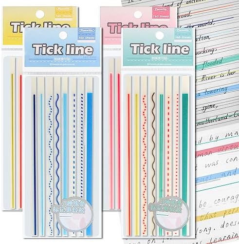 Amazon.com : 640 Sheets Highlighter Tape Transparent Long Page Markers ...
