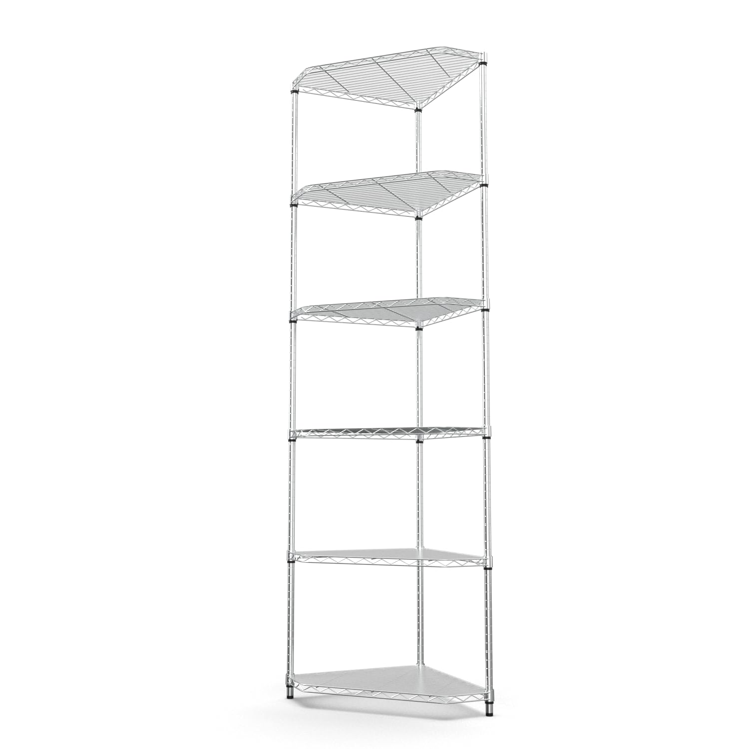 Amazon.com: 6 Tier NSF Metal Shelf Pentagonal Corner Wire Shelving Unit ...