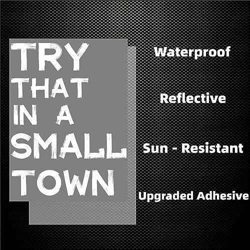 Snapklik.com : Try That In A Small Town Bumper Sticker For CarPatriotic ...