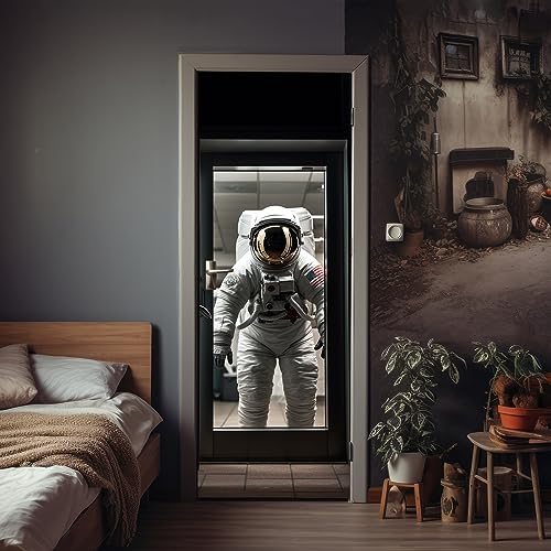 Amazon.com: Realistic astronaut 3d door decal, teen room decor, space ...