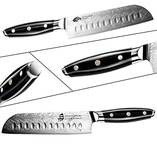 Snapklik.com : TUO Santoku Knife - Japanese Chef Knife 7-inch High ...