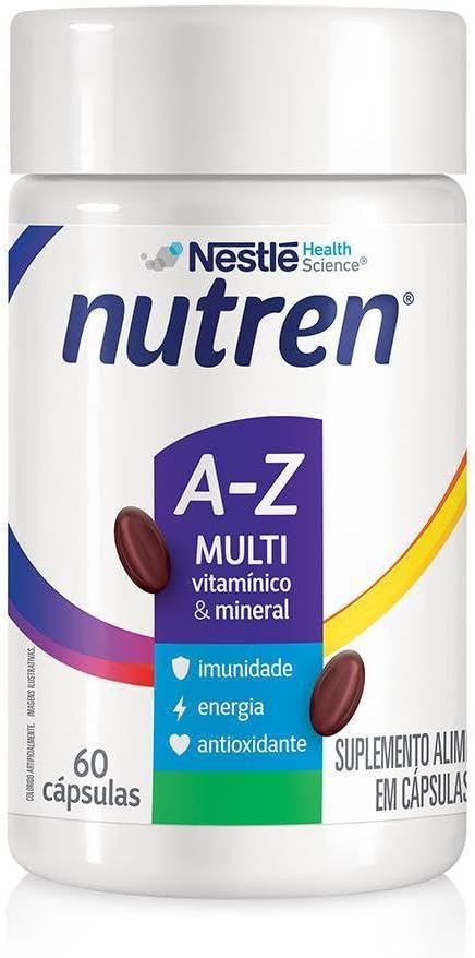 Nutren Suplemento Alimentar Multivitamínico A-Z 60 Cápsulas : Amazon ...