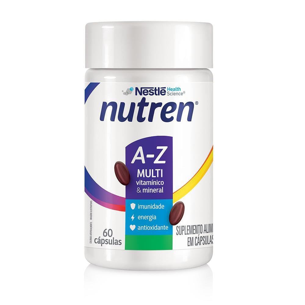 Nutren Suplemento Alimentar Multivitamínico A-Z 60 Cápsulas : Amazon ...