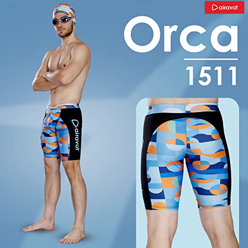 Buy AIRAVAT Swimming Jammer, Swim Wear, 1511 Orca Swimming Short for ...