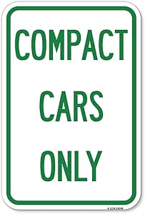 Amazon.com: Compact Cars Only | 12" X 18" Heavy-Gauge Aluminum Rust ...