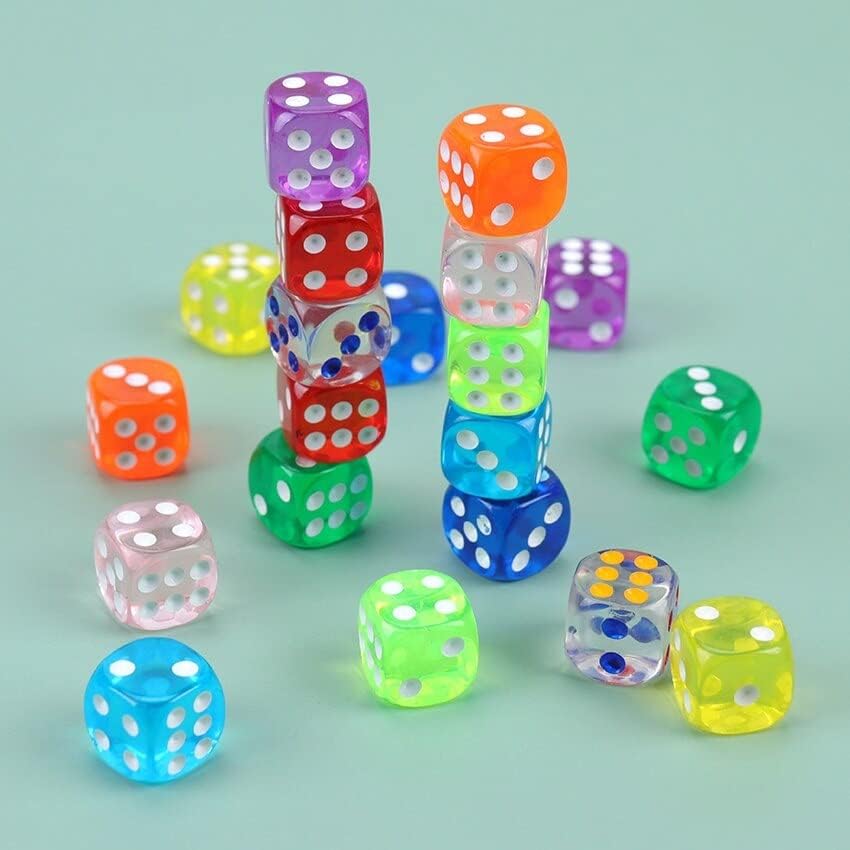 Buy ISHARAA Pack of 30 DICE Six Sided D6 Dice for Playing Board Game ...