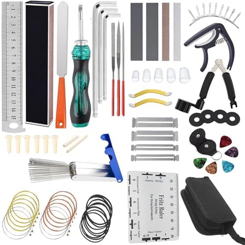 Amazon.com: 67Pcs Guitar Maintenance Kit Repair Tool Setup with Carry ...