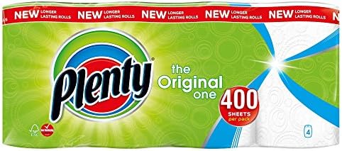 Plenty White Kitchen Roll, 4 rolls (Pack of 1) : Amazon.co.uk: Health ...