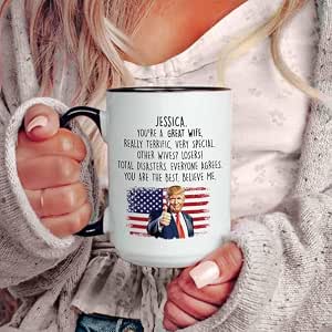 Amazon.com: Trump Wife Mug, Trump Wife Gift For Wife, Personalized Wife ...