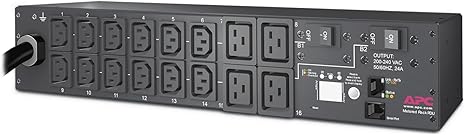 Amazon.com: APC Rack Mount PDU, Metered 208V/30A, (16) Outlets, 2U ...