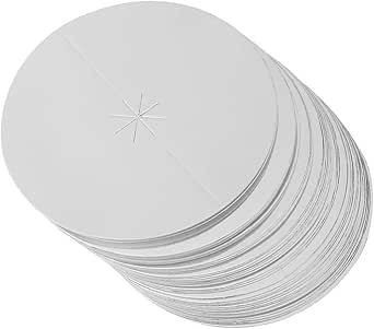 DEARMAMY 50Pcs Paper Candle Drip Protectors, Rings, Bobeches, Holders ...