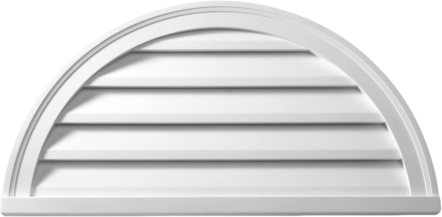 Fypon HRLV24X12 24"W x 12"H Half Round Decorative Louver : Amazon.ca ...