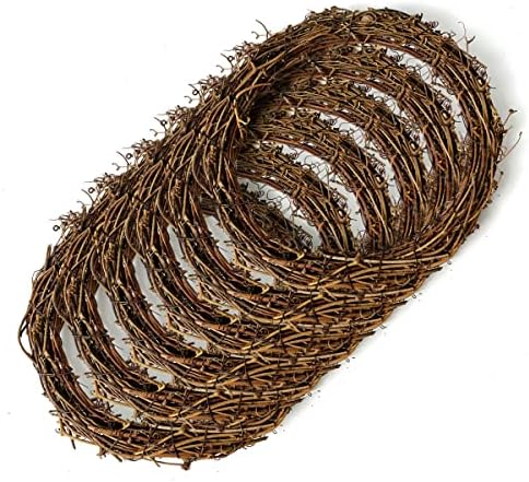 Amazon.com: Worown 4 Pcs 12 Inch Natural Grapevine Wreaths, Vine Branch ...
