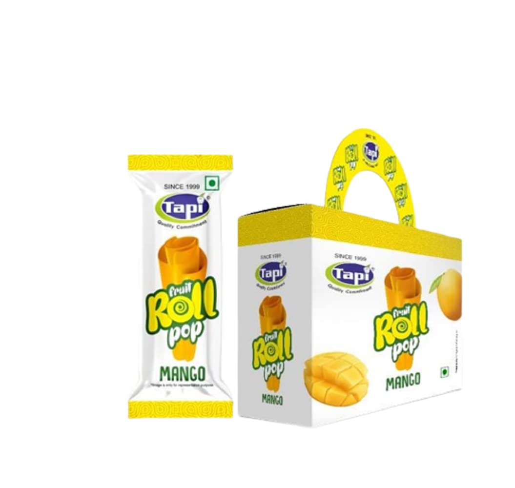 Tapi Mango Roll Pop - Real Mango Pulp - 15 units/pack |Pack of 2 ...
