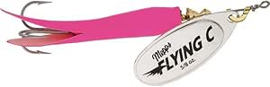 Mepps Flying C Single Hook Fishing Lure, 7/8-Ounce, Hot Pink Sleeve ...