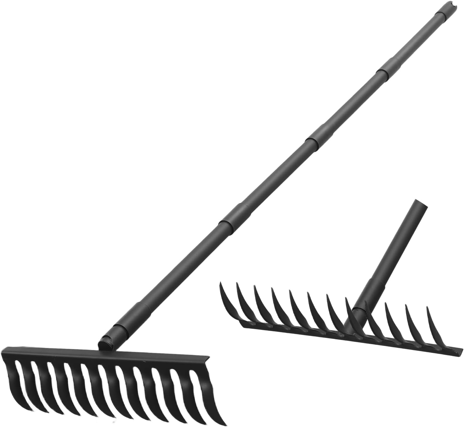 Amazon.com : Thatch Rakes for Lawns, Heavy Duty Metal Garden Rake with ...