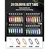 Uniclife 28-Key Steel Key Cabinet with Combination Lock Wall Mounted ...