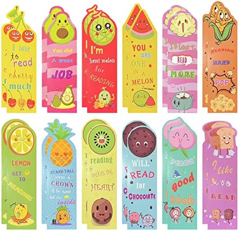 Amazon.com: Scented Bookmarks Scratch and Sniff Bookmarks Fruit Food ...