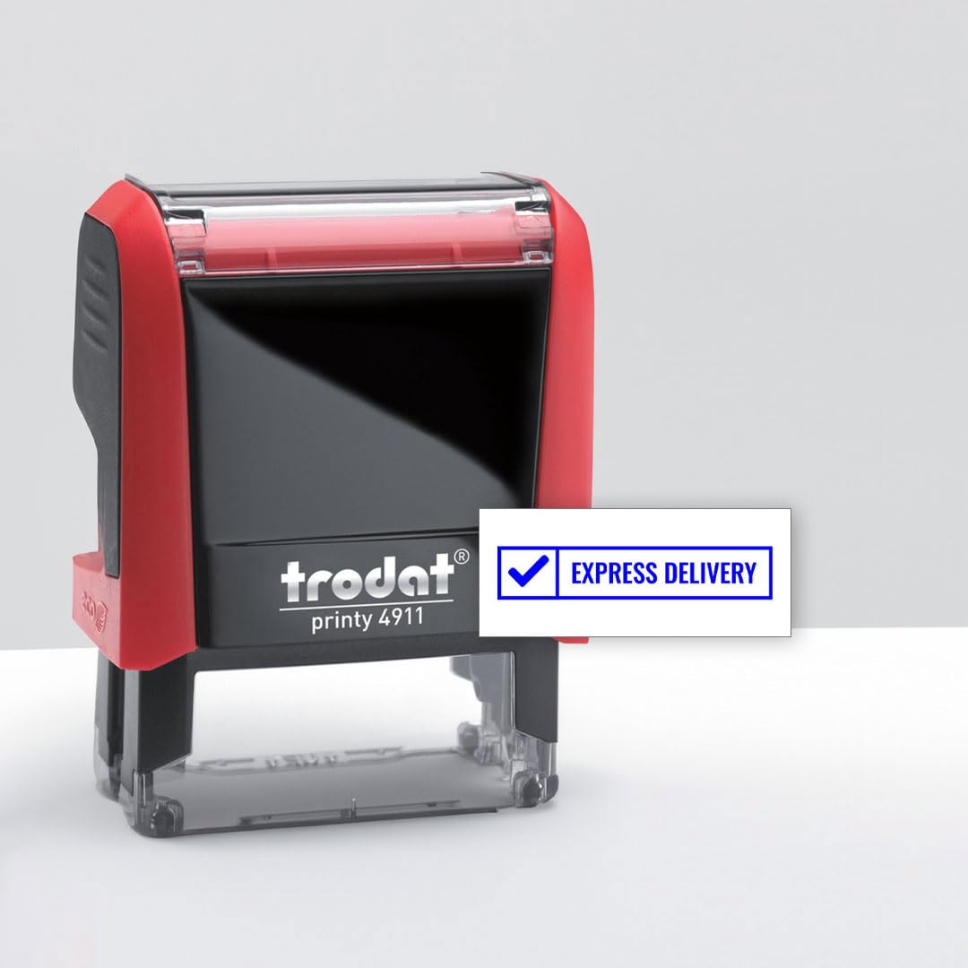 Trodat Express Delivery Rubber Stamp (red Body Color) - Design Yourself ...