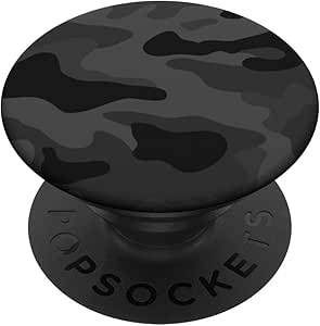 Amazon.com: Cute Black Camo pattern darck grey design for boys girls PopSockets Adhesive PopGrip ...