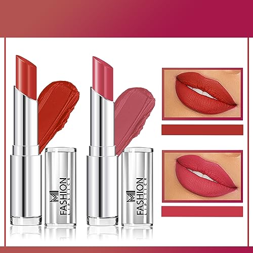 Buy MI FASHION Velvet Delight: Soft Creamy Matte Lipsticks Duo-Intense ...