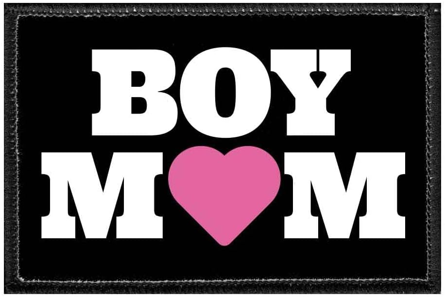 Amazon.com: Boy Mom | Hook and Loop Attach for Hats, Jeans, Vest, Coat ...