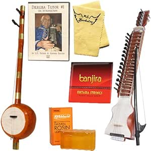 Amazon.com: Indian Folk Instrument Two Pack - banjira Dilruba & banjira ...