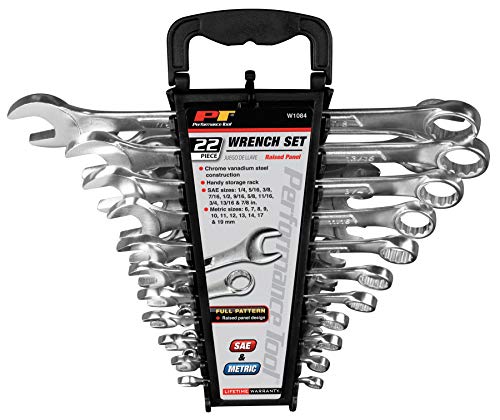 Performance Tool W1084 Combination Wrench Set, 22-Piece – BigaMart