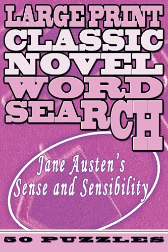 Large Print Classic Novel Word Search - Jane Austen's Sense and ...