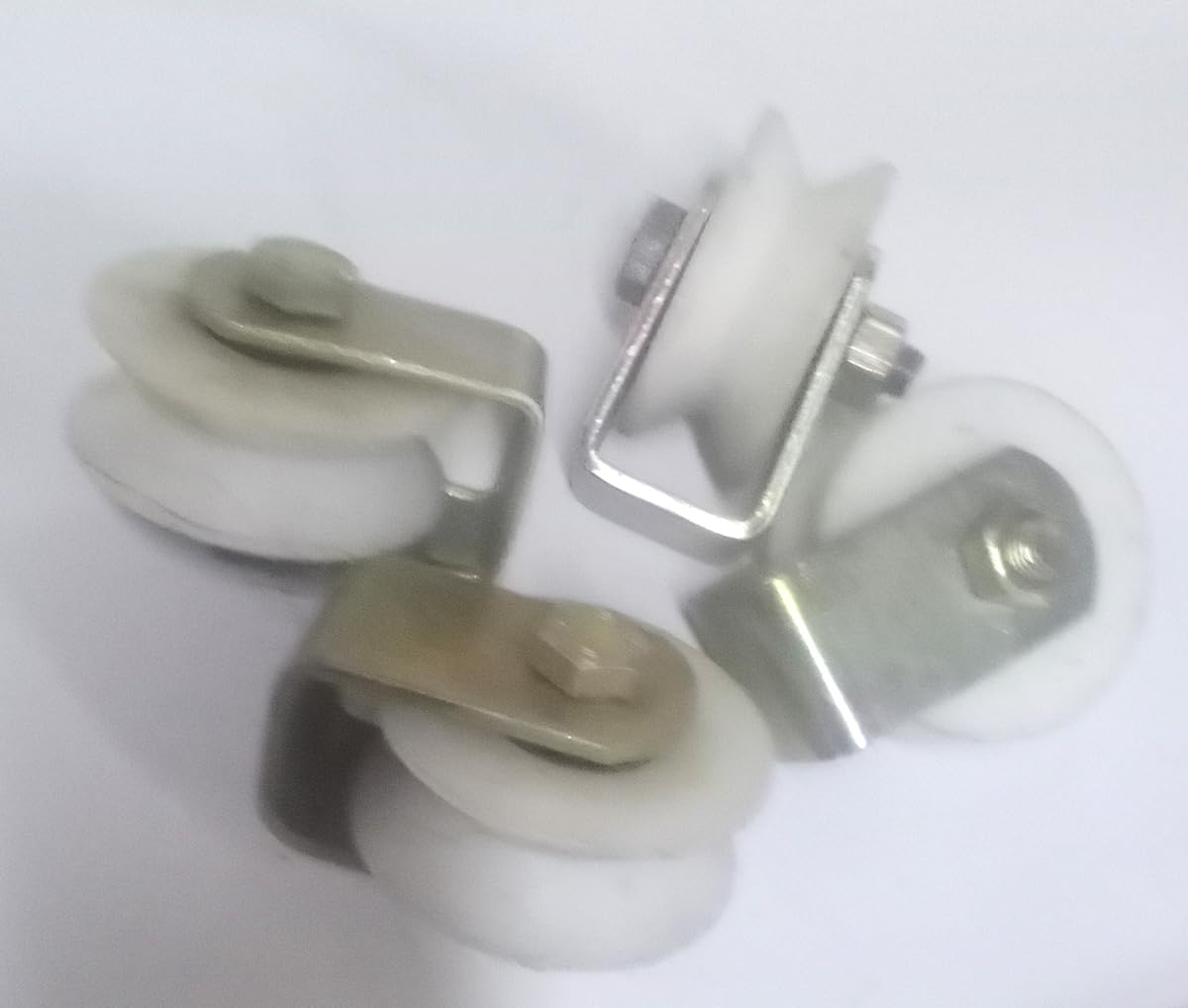 Nylon Groove V Shaped Wheel Sliding Gate Track Roller 50mm (4 Pcs ...