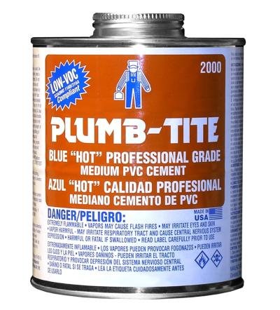 Morris Products G2066S Plumb-Tite 2000 PVC Cement, Wet Application ...